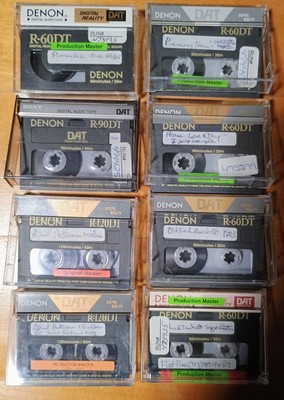 Denon R-60DT Lot 8 Tapes Digital Audio Tape DAT Master Production R-120 ...