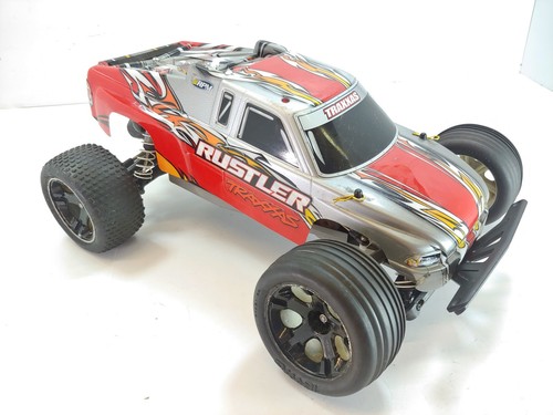 Vintage Traxxas Rustler XL-5 1/10 Stadium Truck Roller Slider Chassis w ...
