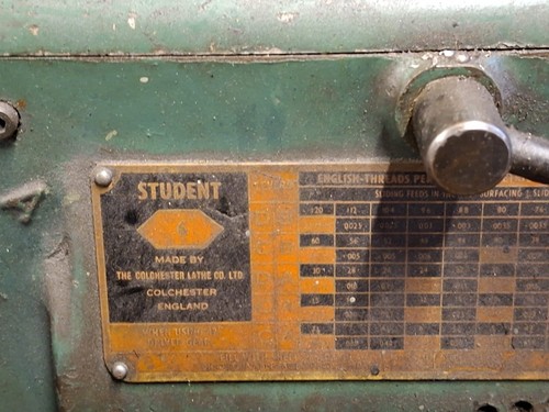 lathe metal working used Student supplied by stedall tool company ltd ...