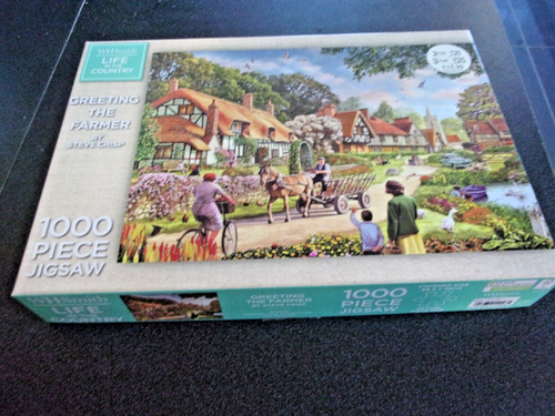 WH SMITH - GREETING THE FARMER BY STEVE CRISP - 1000 PIECE JIGSAW ...