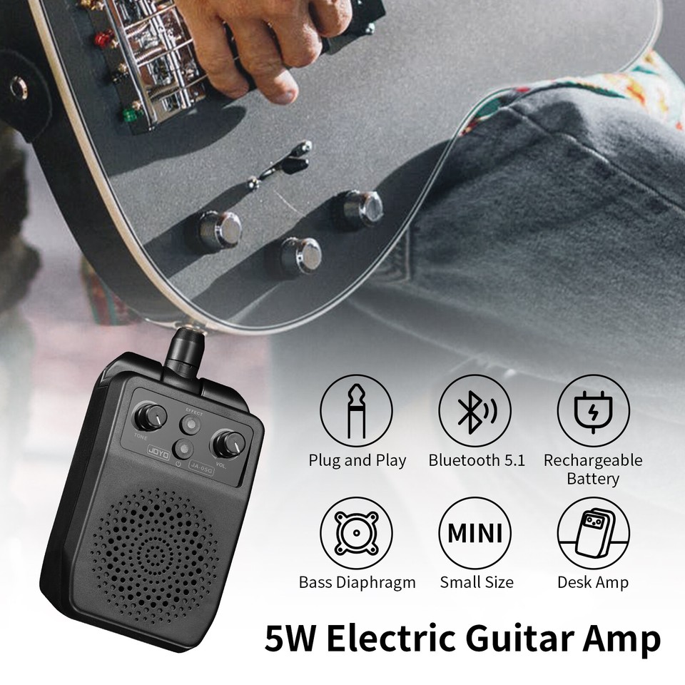 Joyo Portable 5W Electric Guitar Amplifier Speaker with 4 Effects ...