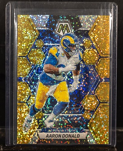 Aaron Donald 2023 Mosaic 139 Gold Sparkle Prizm 9/24 Rams | eBay