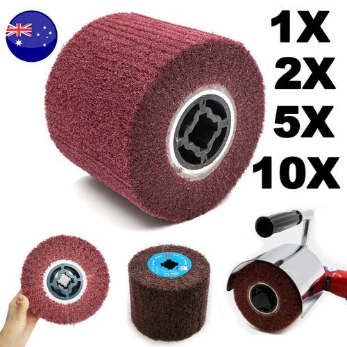 Non-woven Abrasive Flap Wire Nylon Drawing Polishing Burnishing Wheel ...