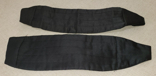 2 MEL HOWARD CUMBERBUNDS 4 & 5 PLEATS SOLID BLACK FORMAL WEAR | eBay