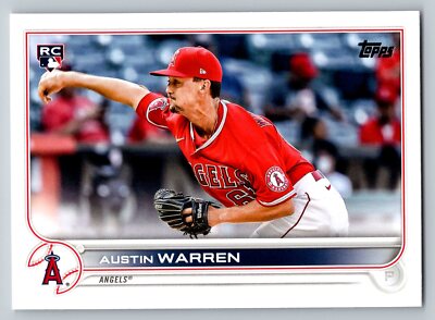 2022 Topps #495 Austin Warren Los Angeles Angels ROOKIE | eBay