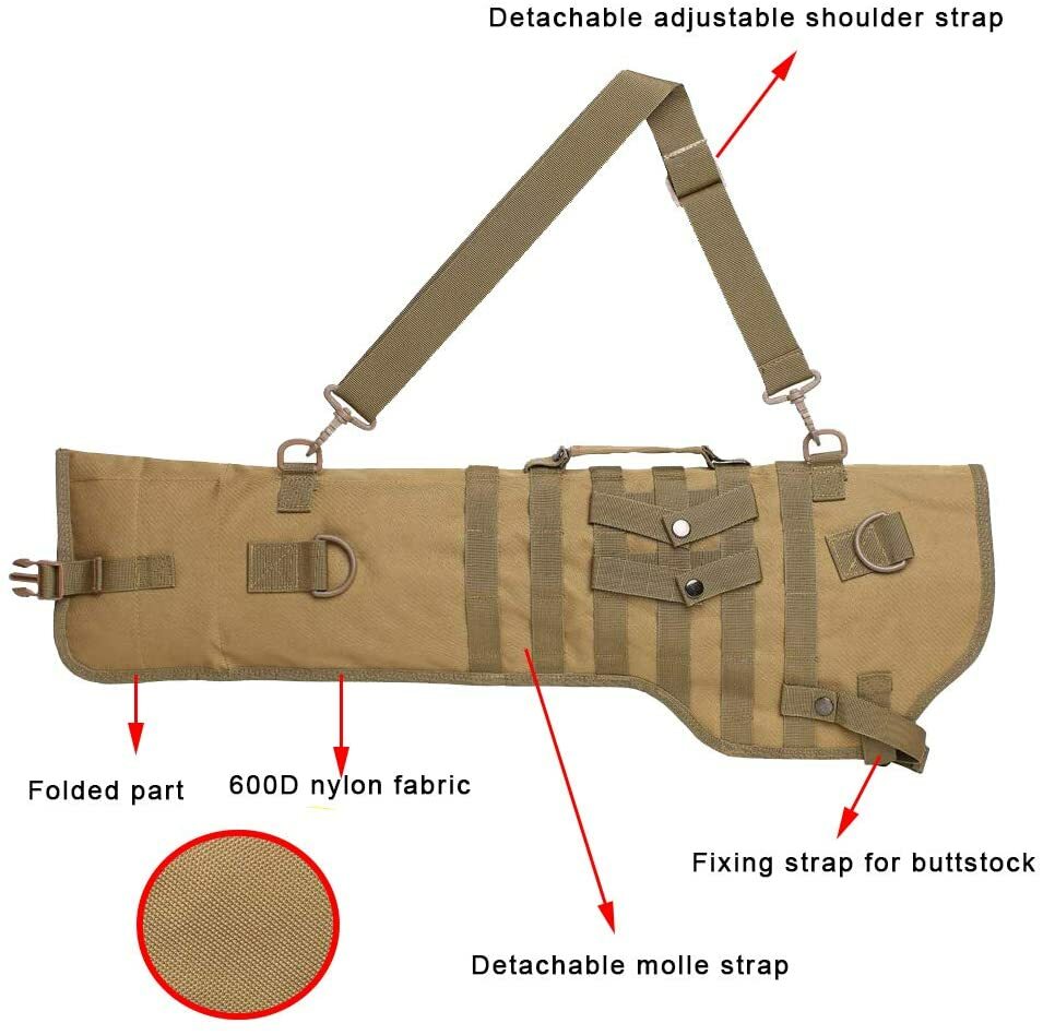 Tactical Rifle Scabbard Gun Bag Rifle Sling Bag Shotgun case Outdoor ...