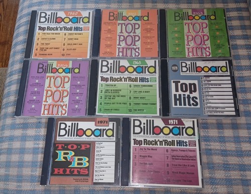 9 cd lot BILLBOARD Top Rock Pop R&B 1960 1961 1963 1964 1968 1971 1979 ...