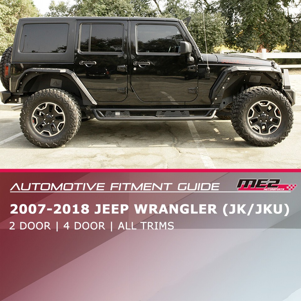 2007-2018 Front+Rear Inner Fender Liners For Jeep Wrangler JK Guard ...