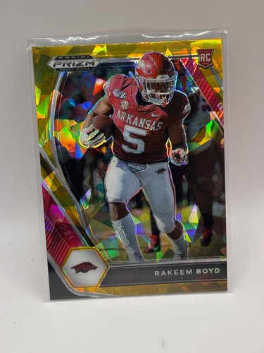 2021 Rakeem Boyd Panini Prizm Draft Picks Gold Ice Prizm Rookie Card ...