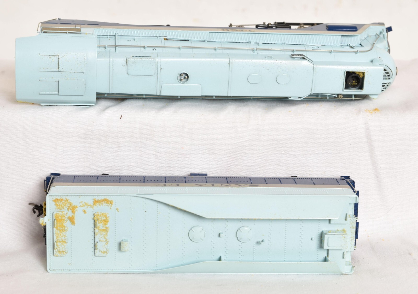 Tenshodo PFM Santa Fe HO Scale Brass Blue Goose Steam Locomotive and ...