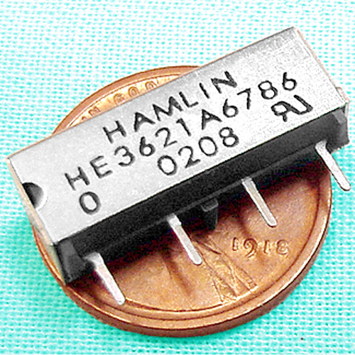 (3) RELAYS, Miniature HAMLIN Magnetic REED Relays (or *Proximity SWITCH ...