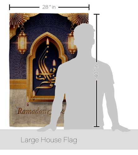 Bless Ramadan Kareen Burlap House Flag Pack Religious Christian ...