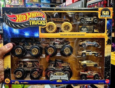 Hot Wheels Monster Trucks 50 Bigfoot Trophy Champions Rare Exclusive ...
