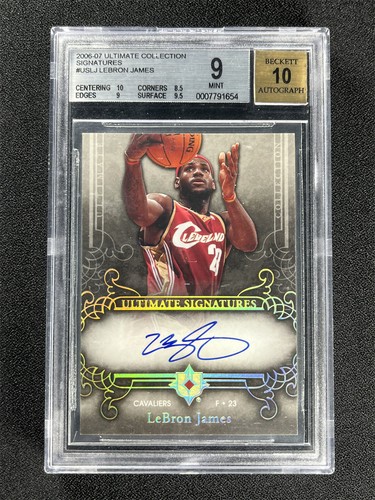 2006-07 UD NBA Ultimate Collection Lebron James #US-LJ Signatures Auto ...
