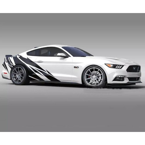 FOR Ford Mustang Trunk Side Decal Graphic Vinyl Stripe Side Door Car ...