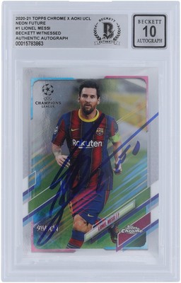 Signed Lionel Messi FC Barcelona Card Fanatics Authentic COA | eBay