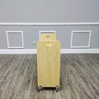 Wood (MDF) Book Cart Library Pew Cart Binder Rack Rolling Storage Cart ...