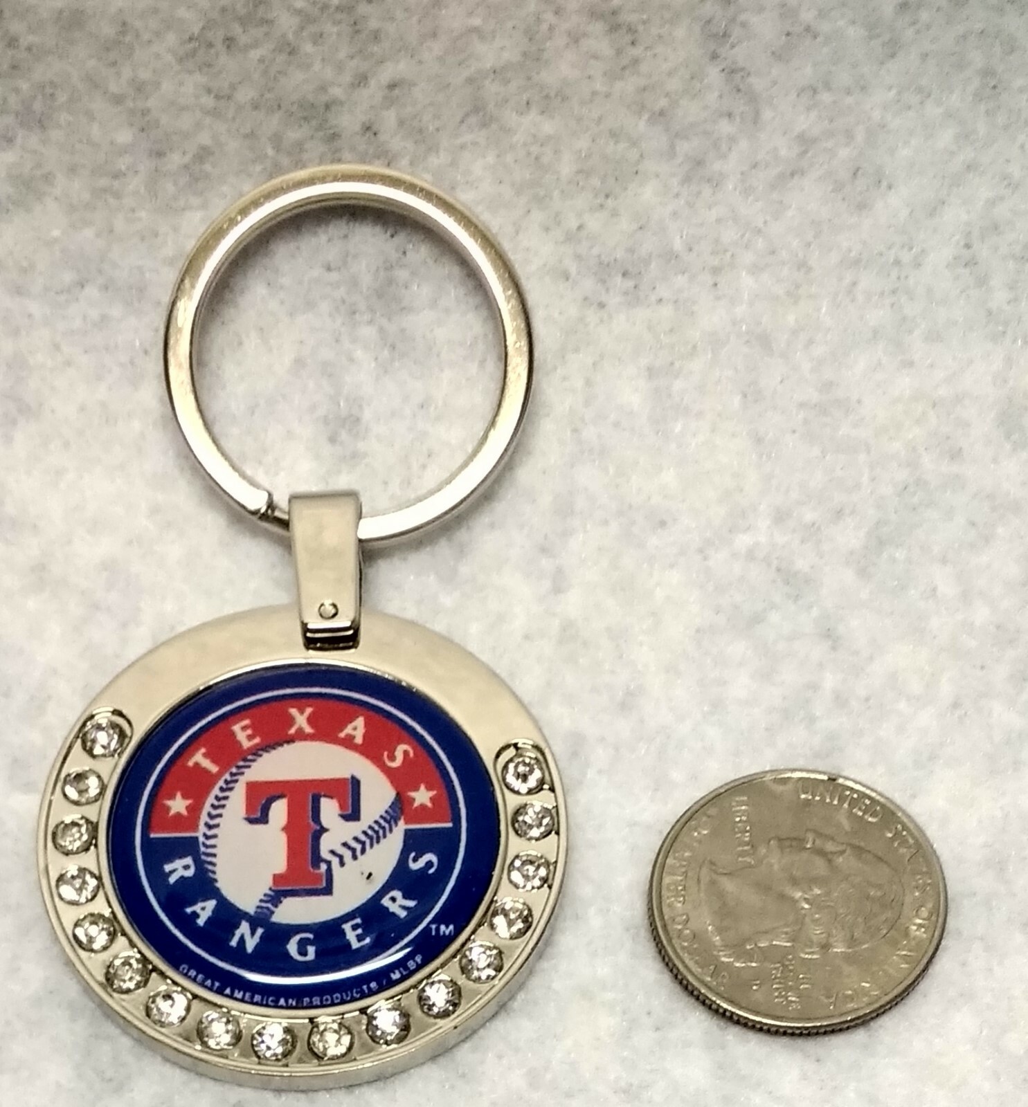 Texas Rangers MLB Licensed Premium Rhinestone Keychain w/ split ring | eBay