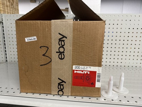 Case of 200 Hilti X-IE 6-75 Ceiling Insulation Fasteners Part# 376471 ...