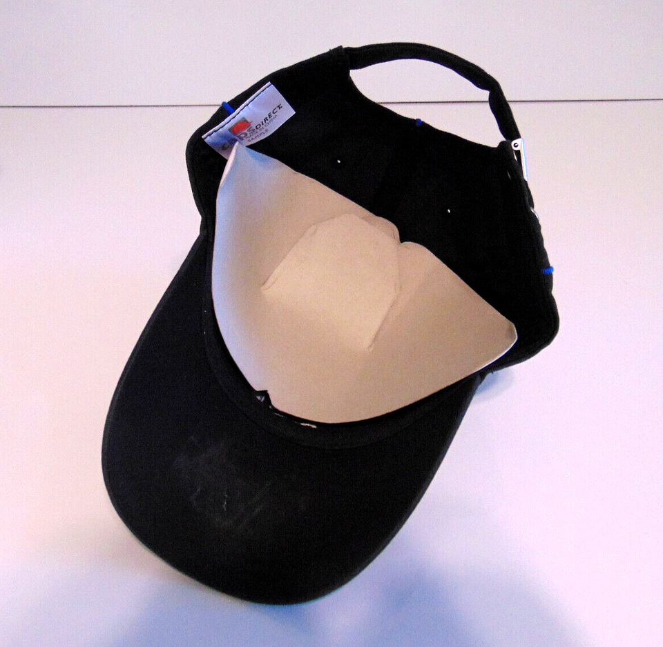 Caps Direct Hat Men's Baseball Black Blue Strap Back Adjustable Logo | eBay