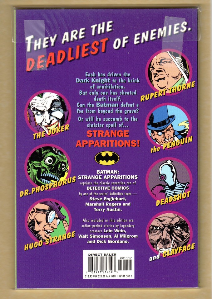 BATMAN STRANGE APPARITIONS Englehart TPB Detective Comics 469-479 1977 ...