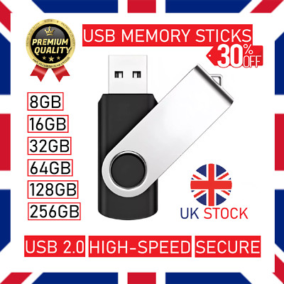 USB Memory Stick Flash Pen Drive USB 2.0 High Speed 2/4/8/16/32/64 ...