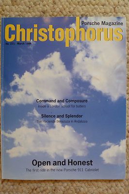 1998 Porsche Christophorus Revue Anglais #271 Marche 1998 Rare Awesome ...
