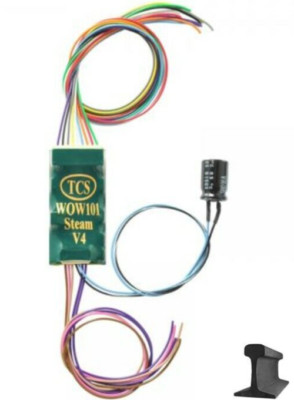 TCS WOW101-Steam ~ WOWSound ~ DCC Decoder ~ 9 Pin JST & Harness ~ 1516 ...