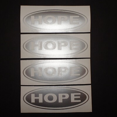 HOPE SILVER ONLY FRAME / BICYCLE RUB ON DECALS / STICKERS | eBay UK