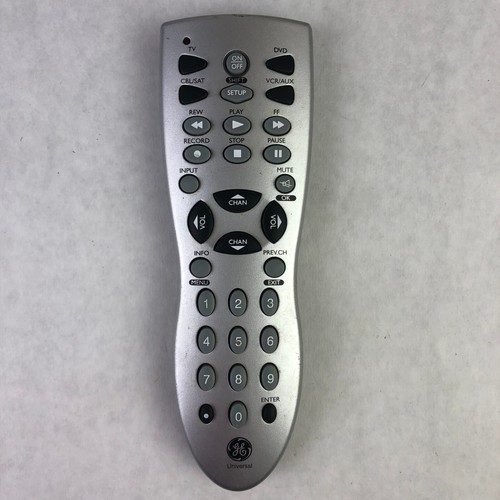 GE Universal Remote Control RC24914-E TV Cable Satellite DVD VCR AUX ...