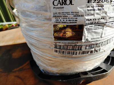 G111806 Type CMP/CL3P Shielded Multi-Conductor Plenum Control Cable ...