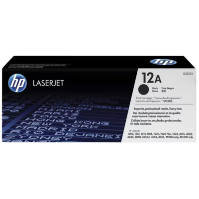 Genuine HP 12A Black Original Toner Cartridge Q2612A-Same As Canon FX9 ...