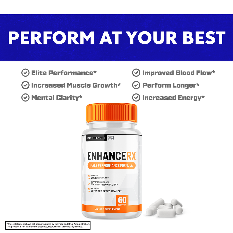 (3 Pack) Enhance RX Men Pills, Maximize Energy, Vitality & Stamina 180 ...