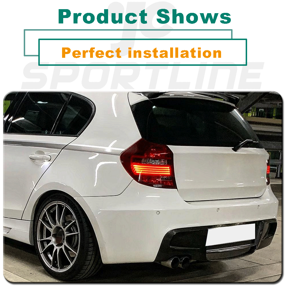 Carbon Fiber Rear Diffuser Spoiler Lip For BMW 1Series E87 M-Sport ...