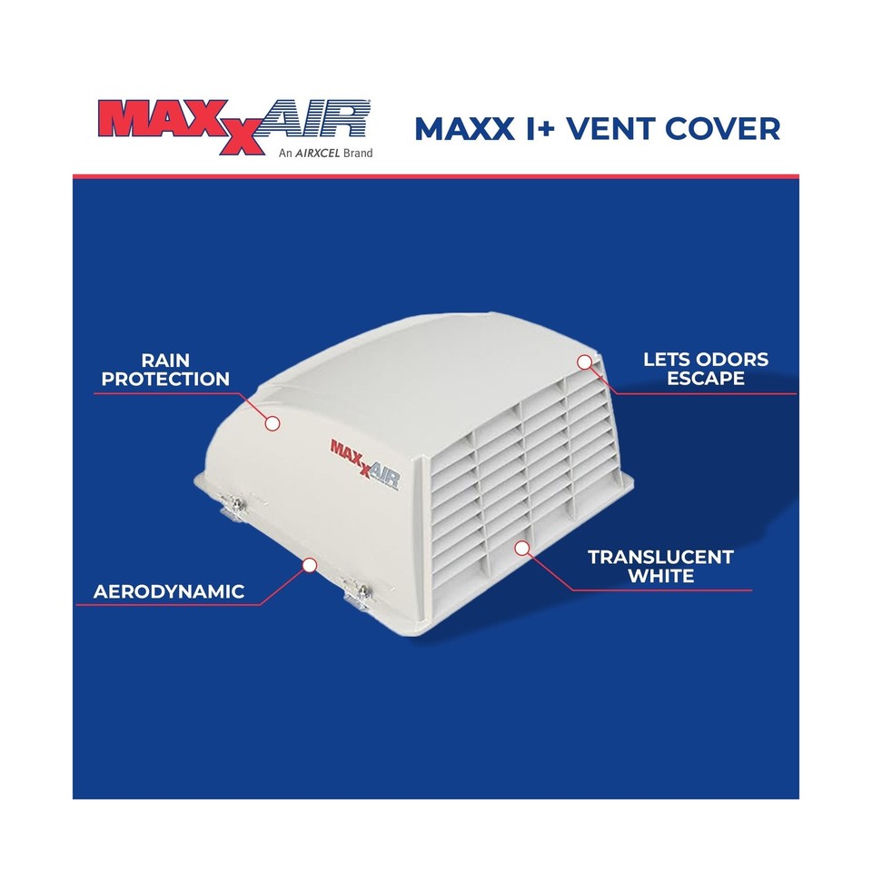 MAXXAIR Maxx I+ Vent Cover for RV Roof Vents - Sleek, Updated Design ...