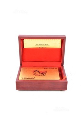 Mazzo Carte Da Gioco Gold Con Scatola | eBay