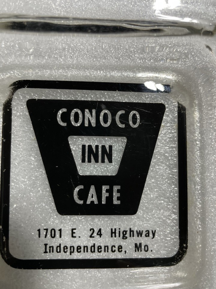 Vintage Ashtray Conoco Cafe Inn Independence Missouri | eBay