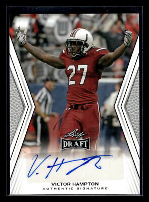 2014 Leaf Draft #A-VH1 Victor Hampton Rookie Autographs Gamecocks Mint+ ...