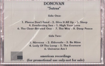 donovan sutras cassette promo new | eBay