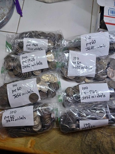 1938-1959 Jefferson Nickels 100pc = 1 bag of 100 Nickels! NO 1960s! | eBay