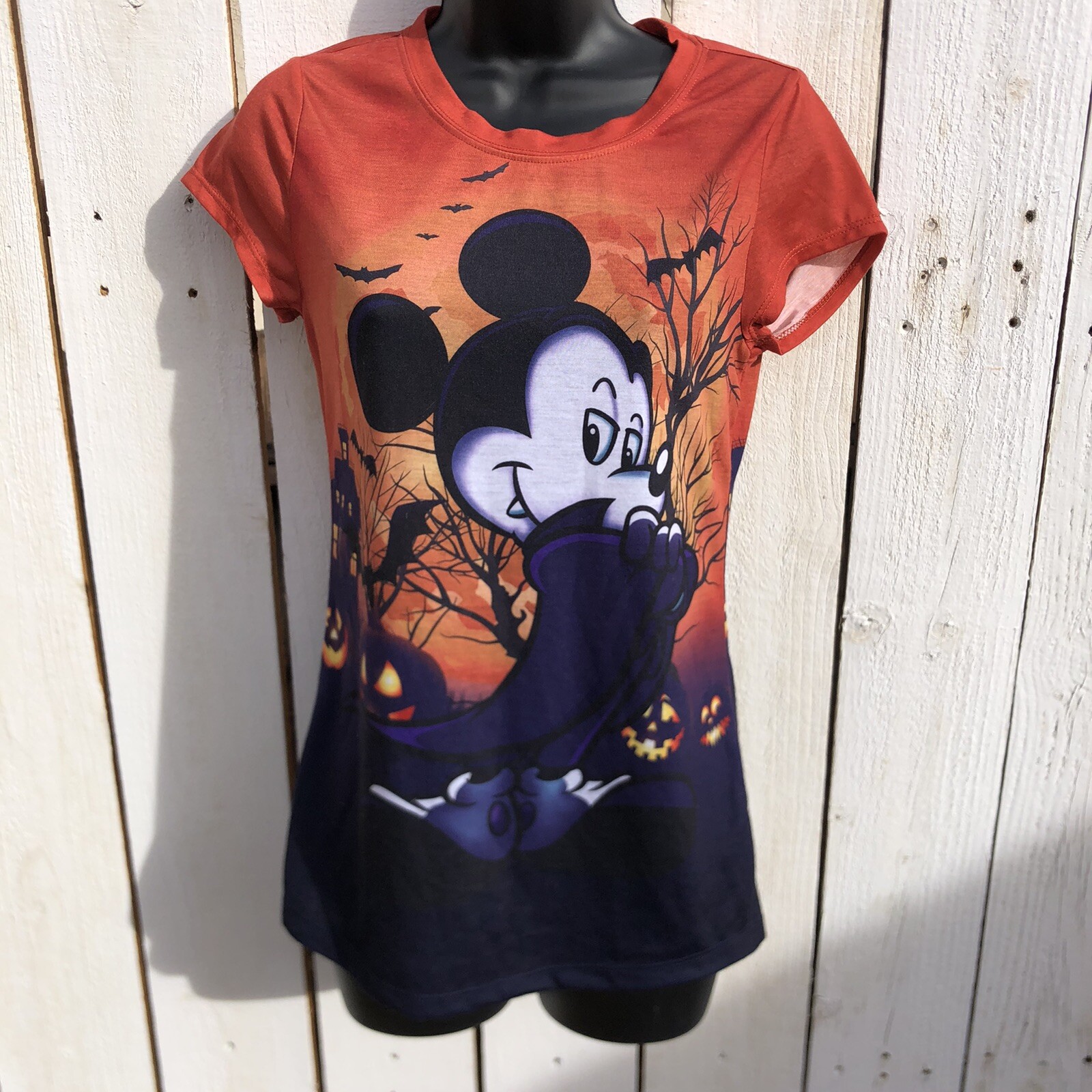 Vampire Mickey Mouse Goth Halloween Medium Tshirt - Gem