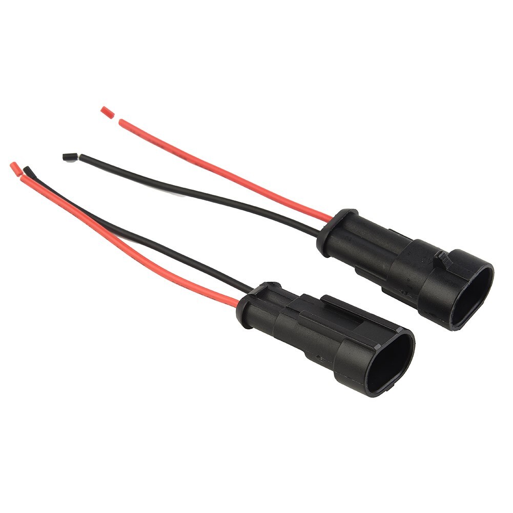 10pcs Amp/Tyco 2Pin 12V Waterproof Electrical Wire Connector Plug Cable ...