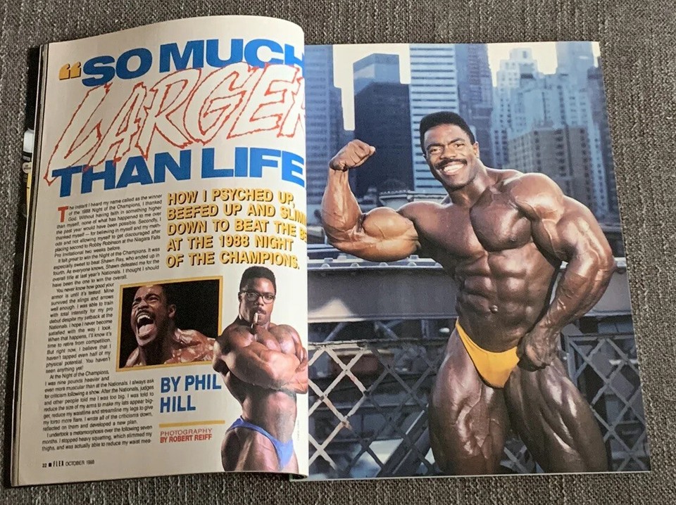 Phil Hill - FLEX Bodybuilding Magazine - October 1988 | eBay
