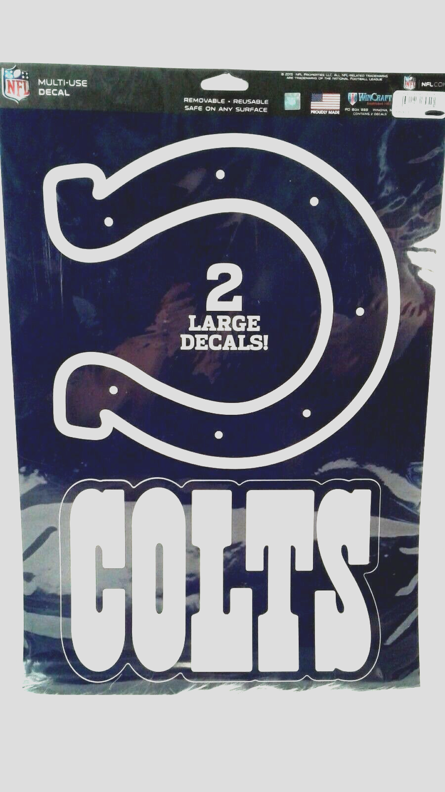 Indianapolis Colts Football Multi-Use Decals 11"x 17" #2 Lg Auto Wall ...