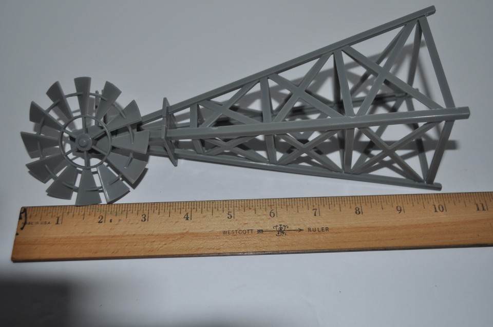 New Ray Farm Lot Horse Stable Farm Animals Figures Windmill Fence ...