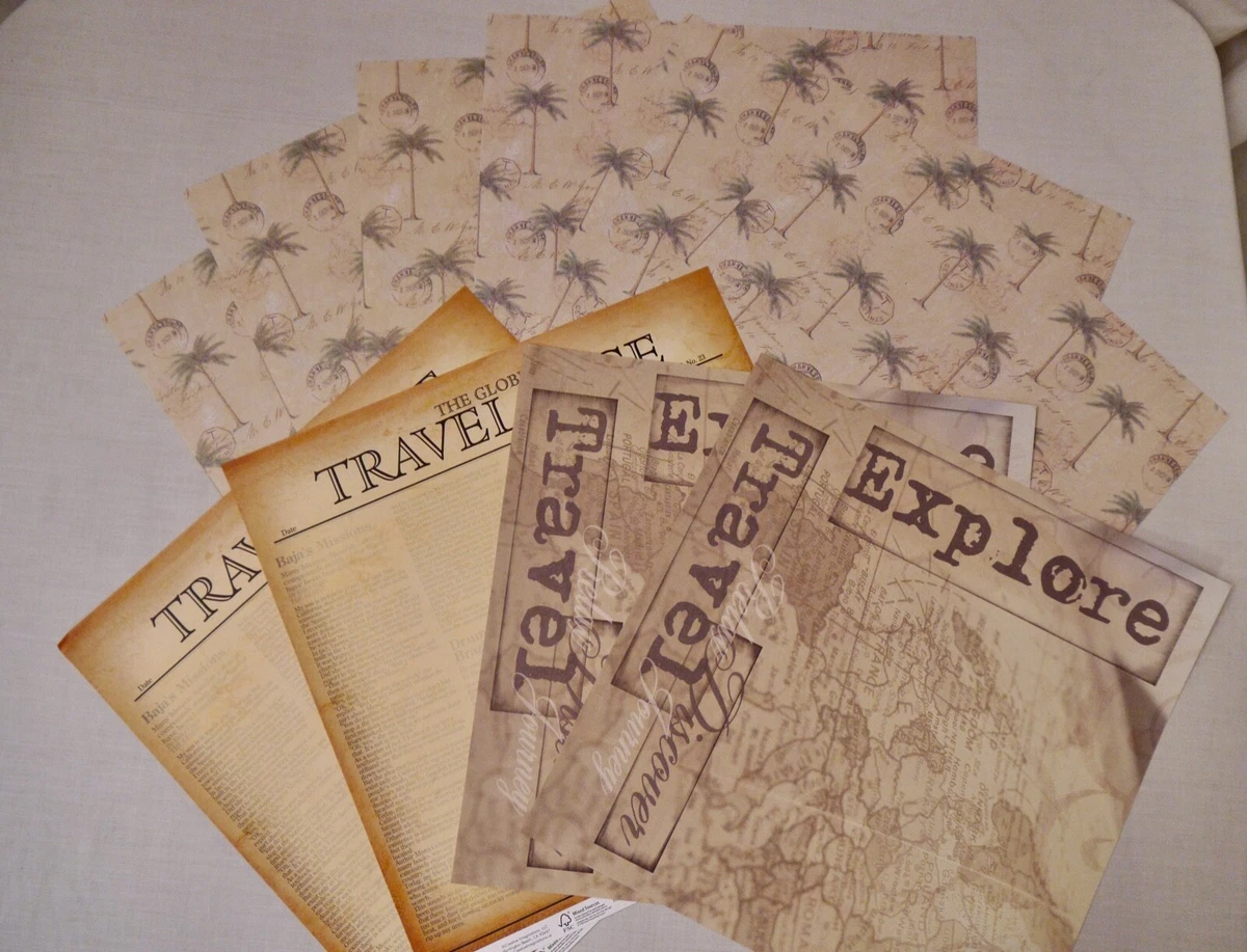 Vacation Scrapbook Paper