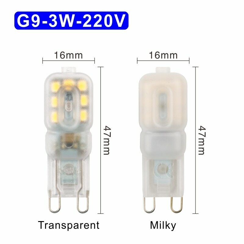 10pcs G4 G9 LED Bulb AC 220V DC 12V 3W 5W COB Capsule lamp Replace ...