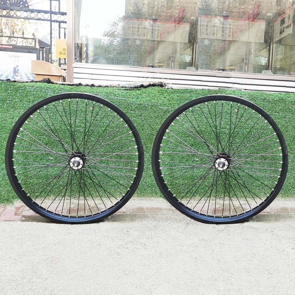 Double Wall Aluminum Alloy 26" Bicycle Rims Set Front & Rear 12G 48 ...