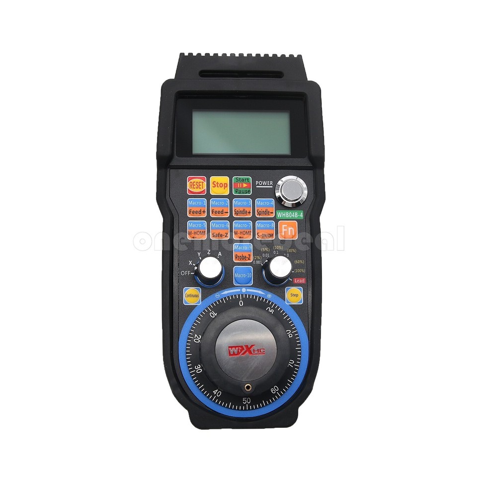 Wireless Mach3 MPG Pendant LCD Handwheel controller for CNC Mach3 4 ...
