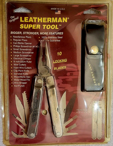 BRAND NEW Leatherman Original model super tool sealed blister pack ...